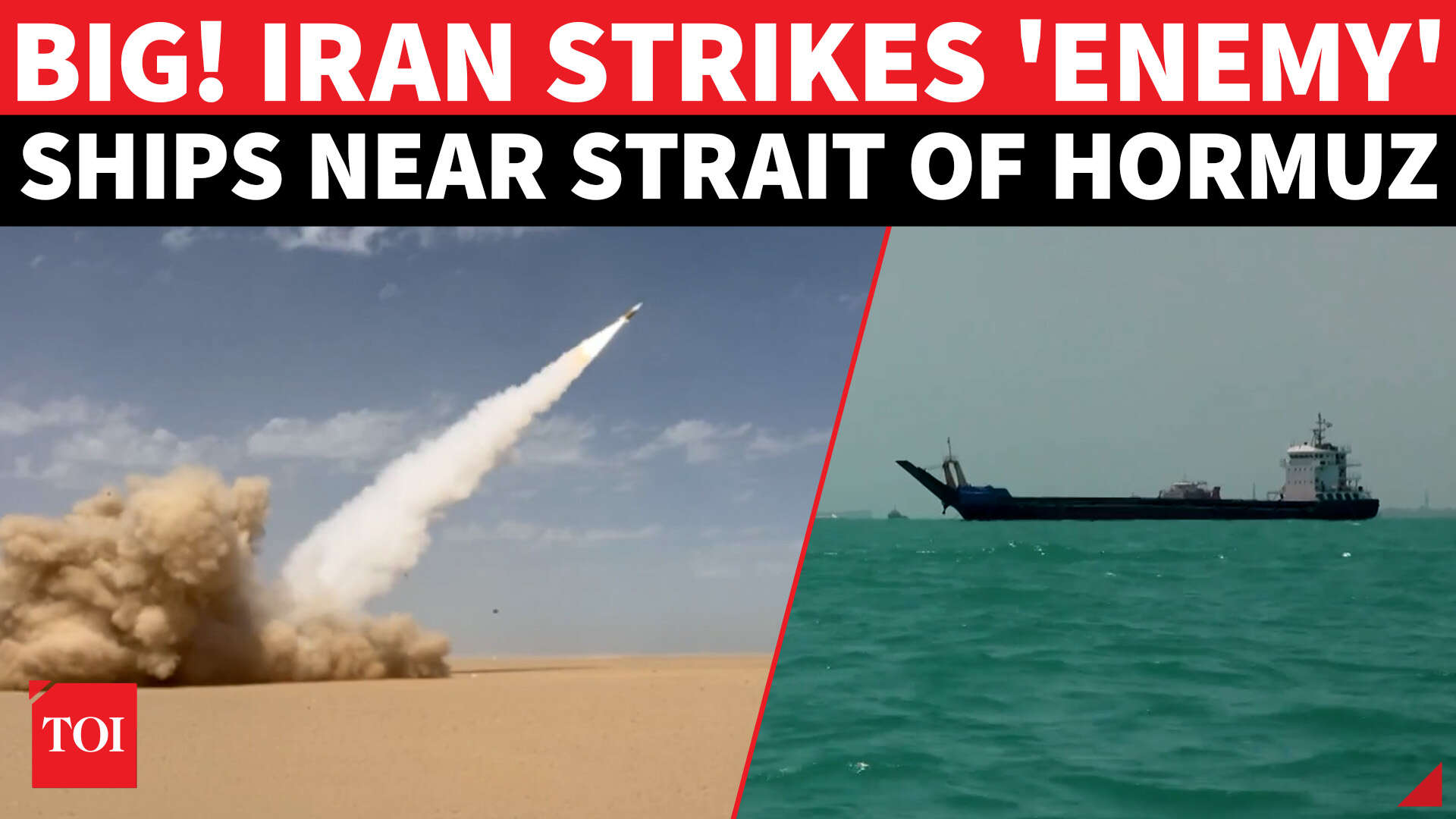 Iranian navy strikes 'enemy' vessels in Hormuz; US.-linked ships forced ...