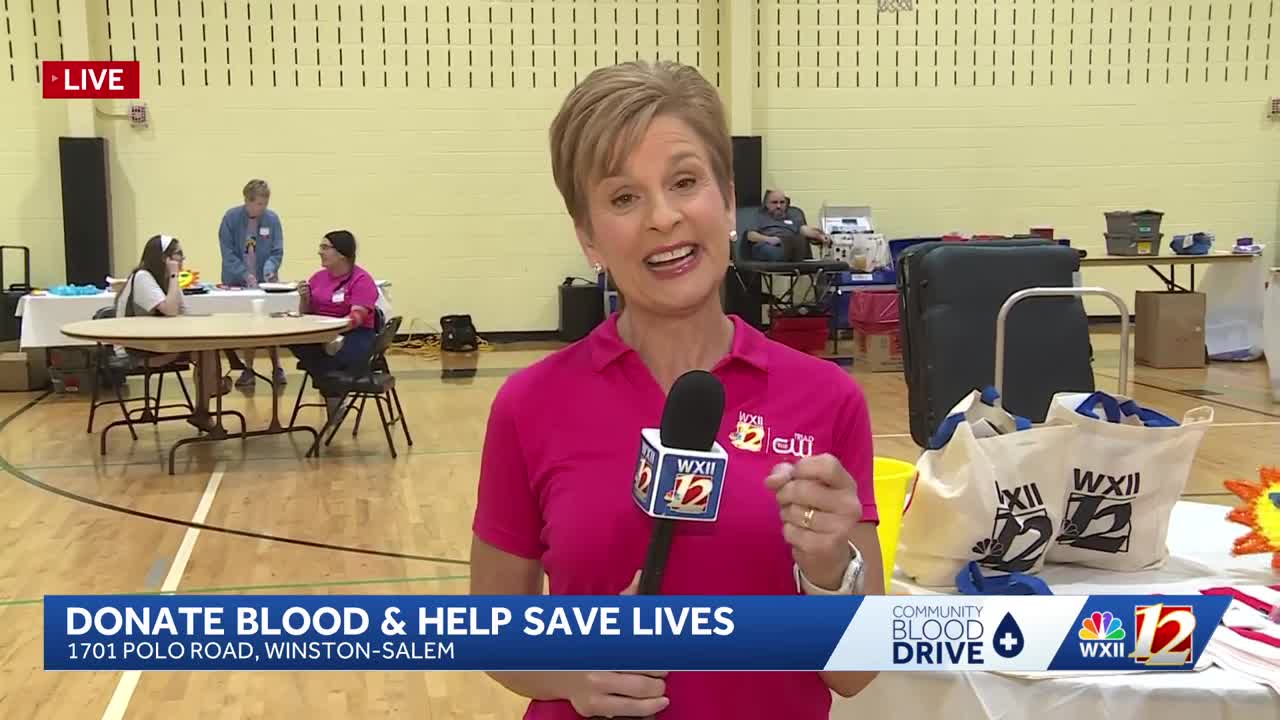 Lanie Pope offers update on from WXII Community Blood Drive