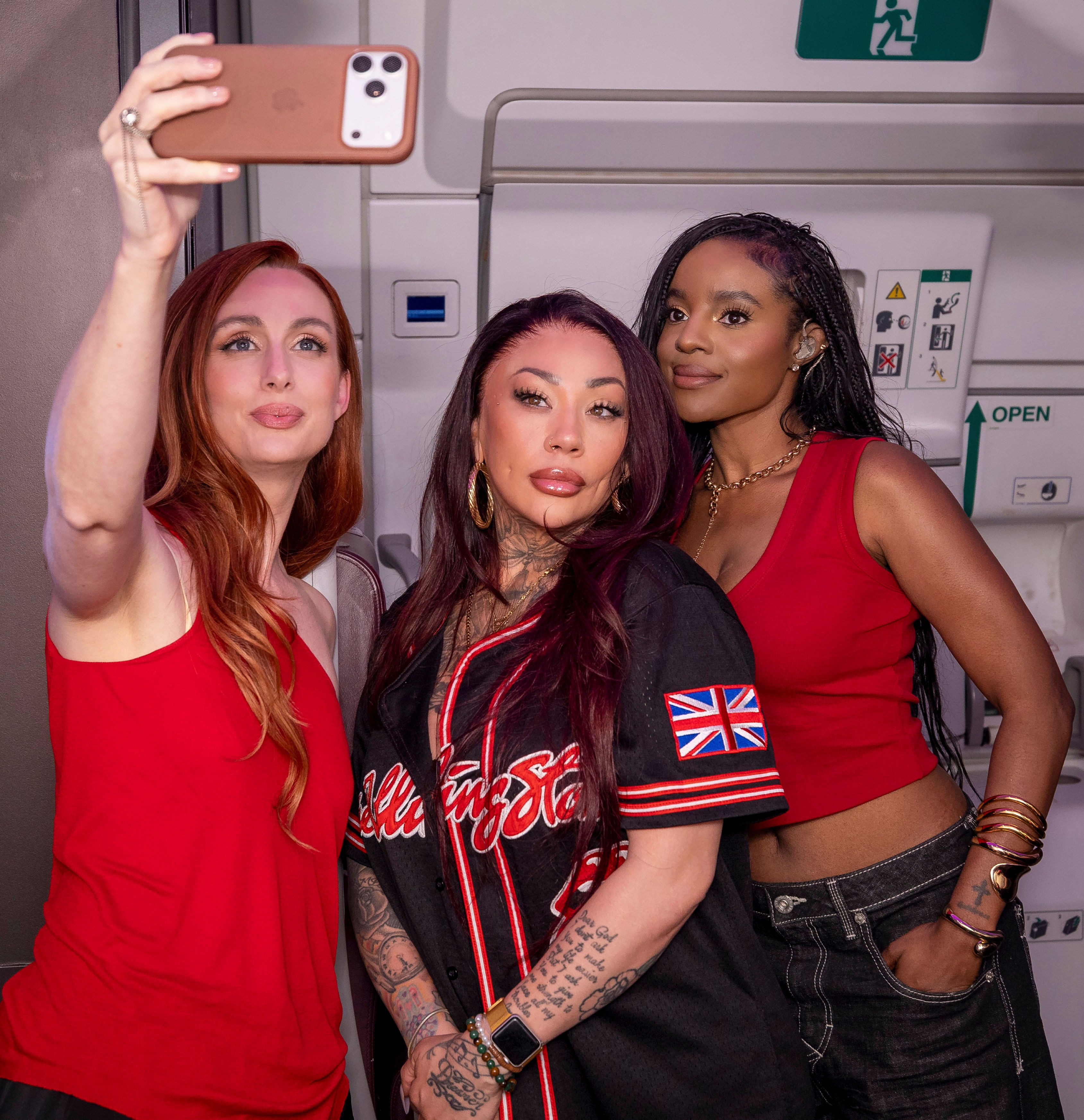 The Sugababes turned a Virgin Atlantic flight into a full-blown pop moment