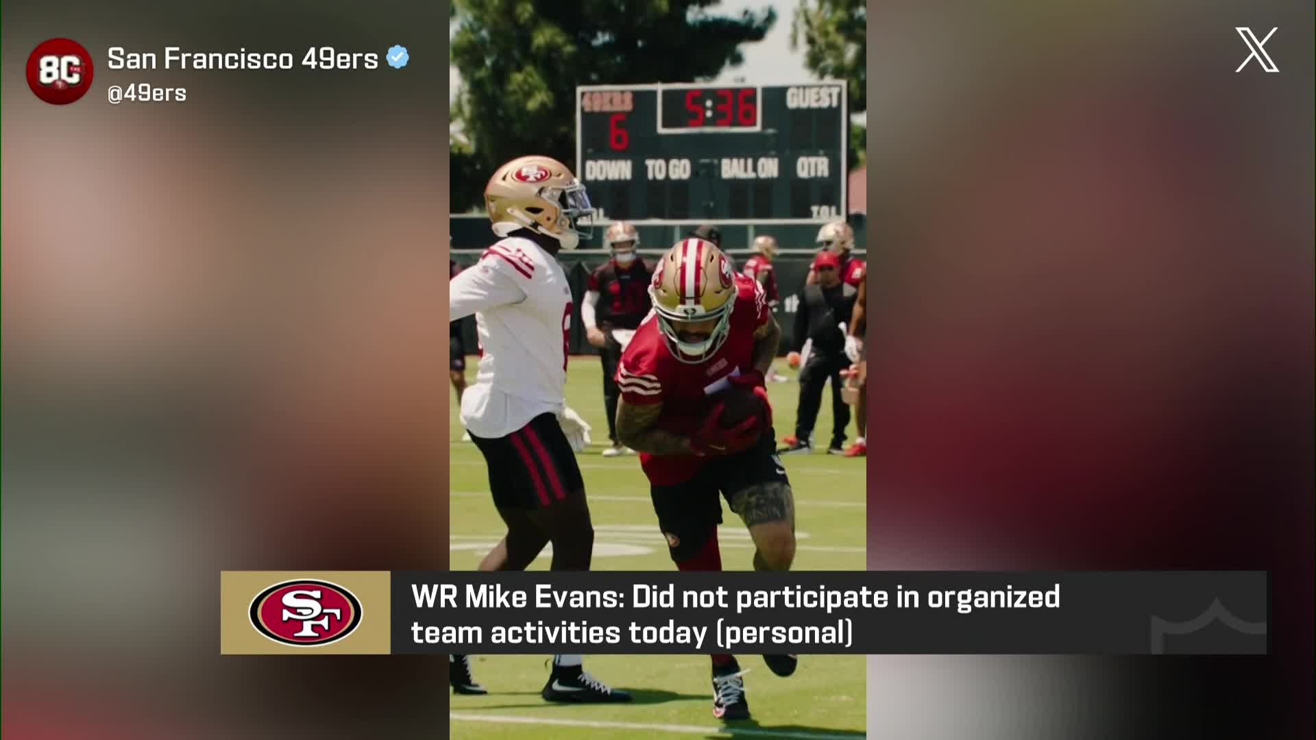 First look: Brock Purdy delivers pass to Mike Evans at 49ers OTAs 'The ...
