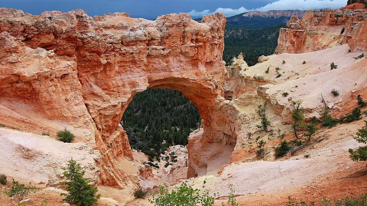 Nowhere else on Earth do three giant stone bridges stand this close ...