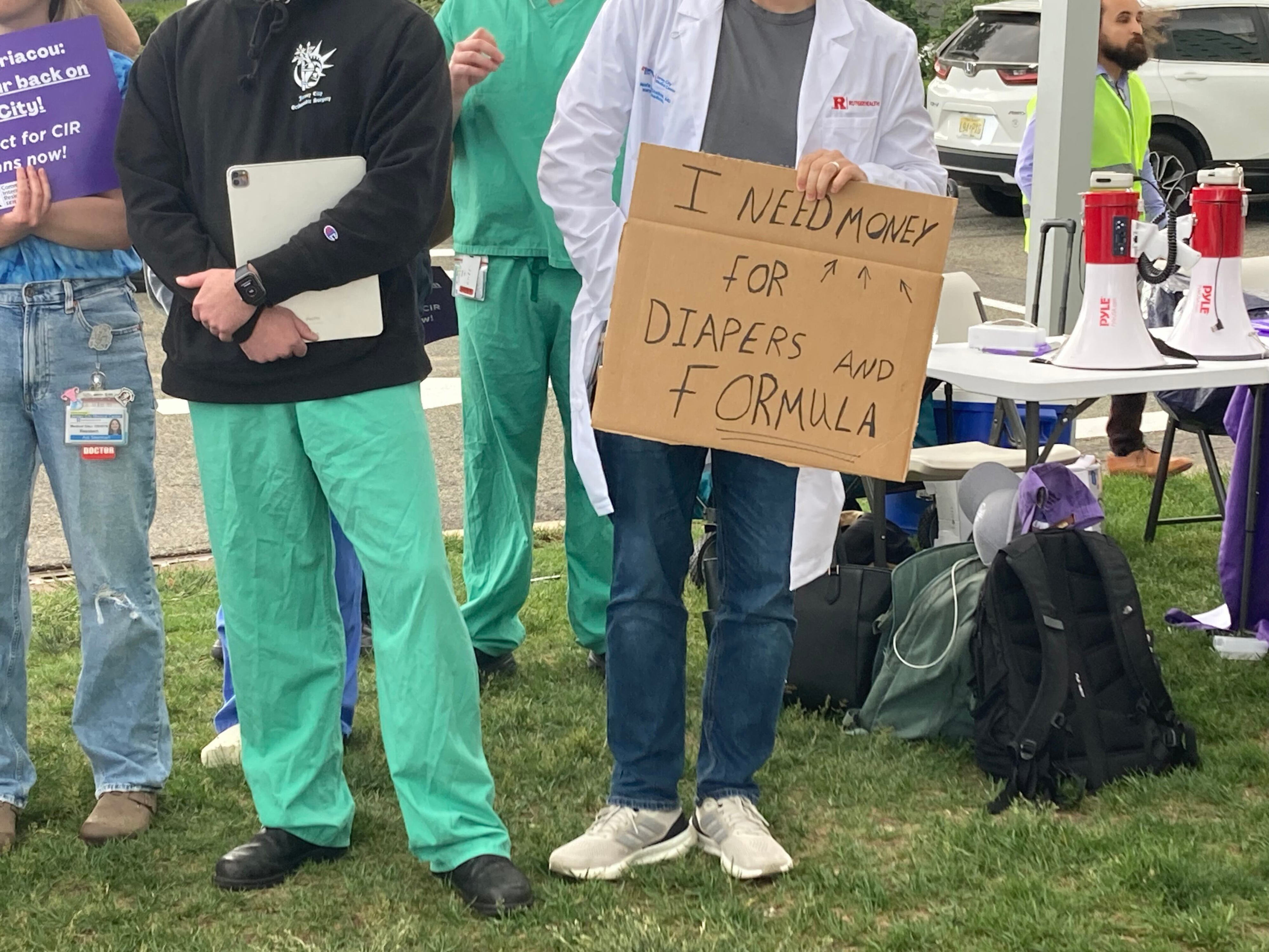 Doctors at NJ hospital picket over low pay and unsustainable workplace ...
