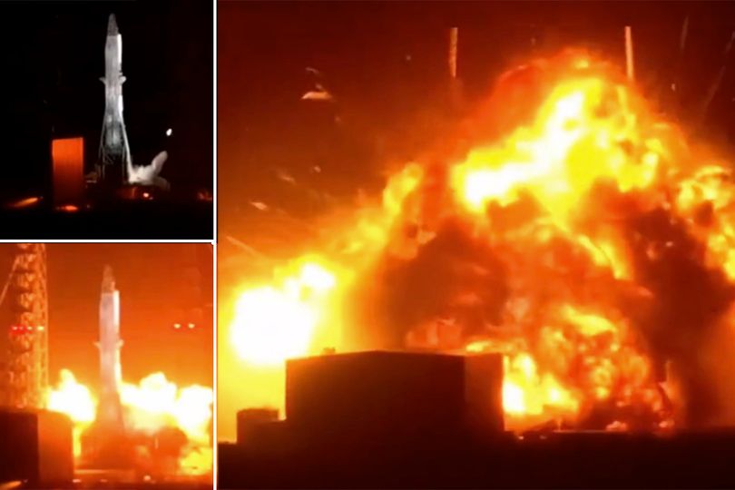 Blue Origin New Glenn rocket explodes during test at NASA's Kennedy ...