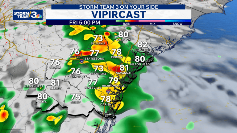 StormTeam 3: Wet weekend with soaking scattered showers