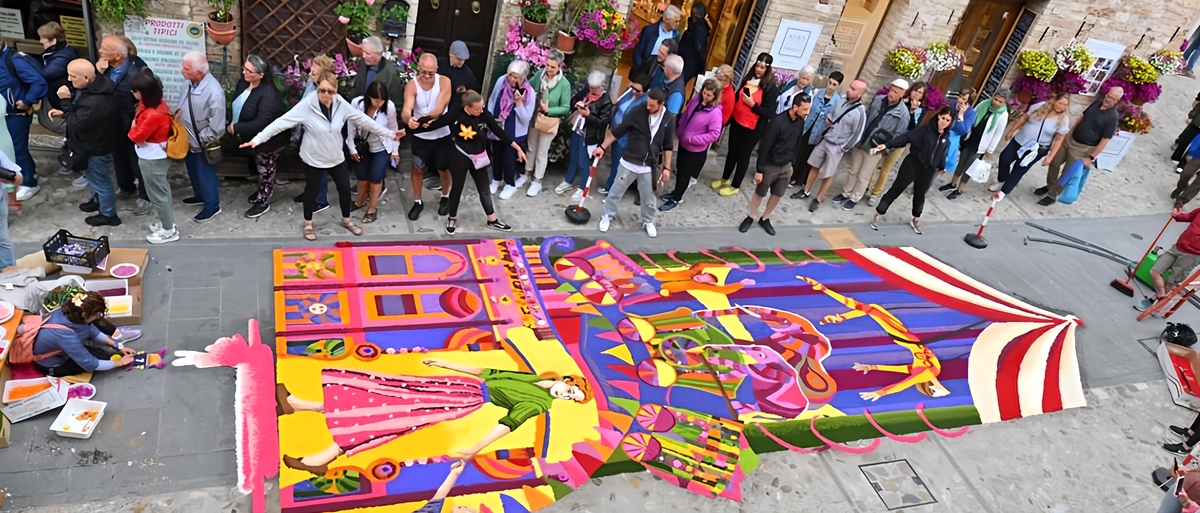 Infiorate di Spello. Profumi e colori