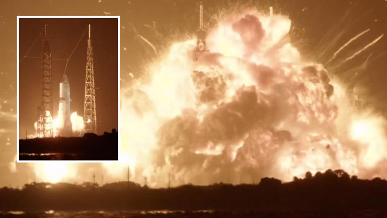 Jeff Bezos’ rocket explodes into giant fireball in epic fail