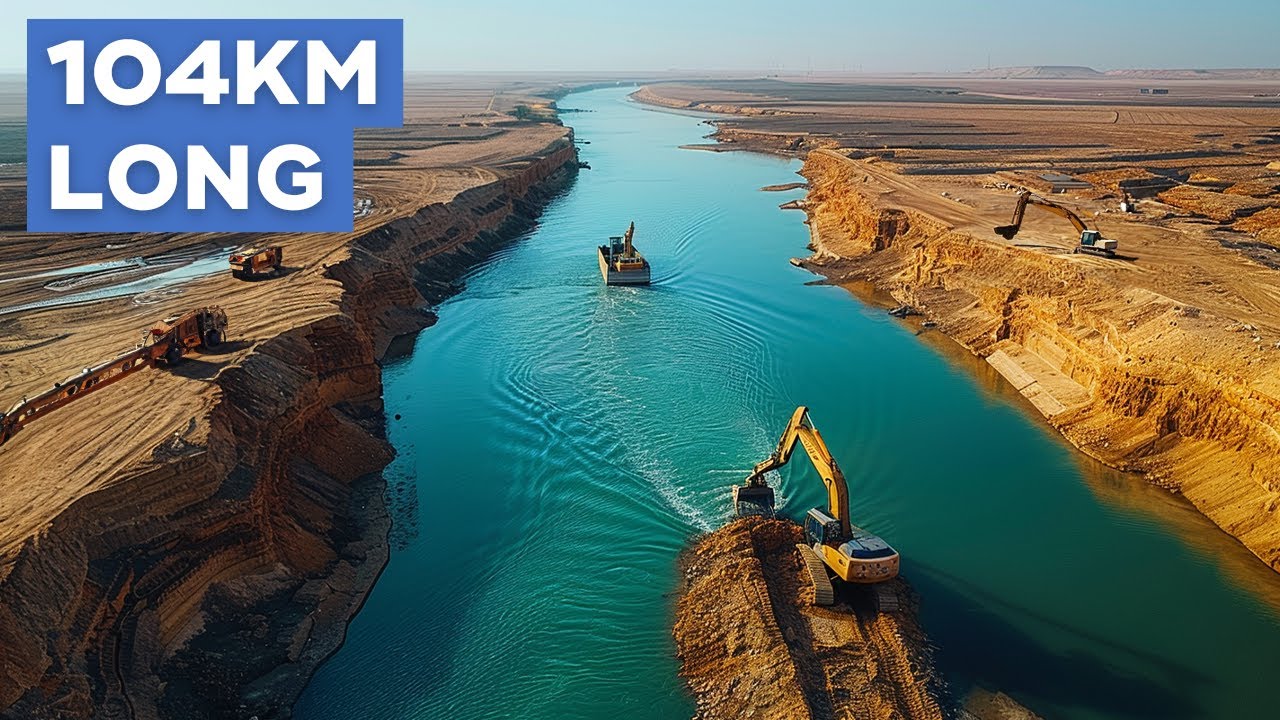 The world's largest artificial rivers under construction