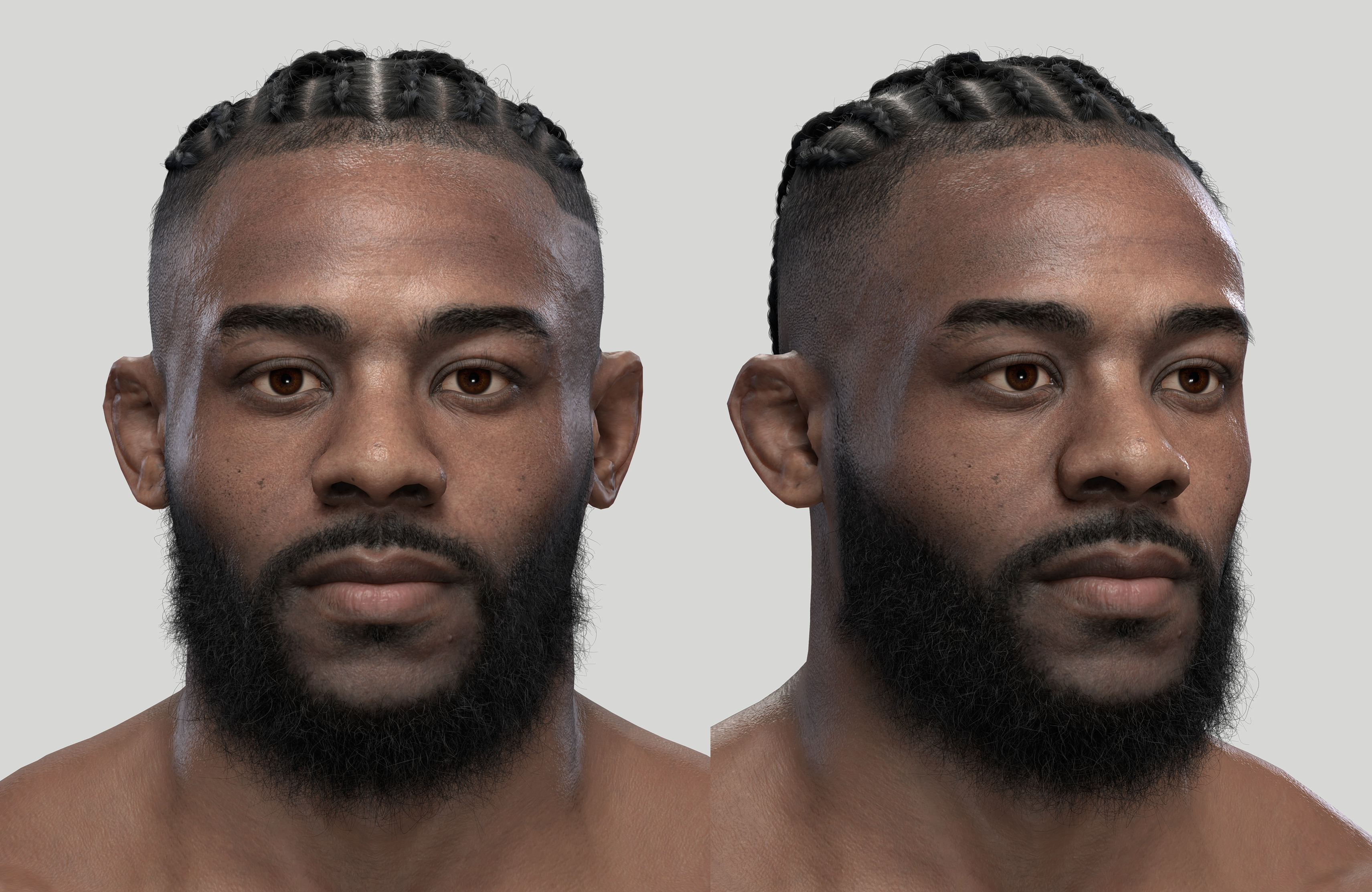 EA Sports UFC 6 - Head and hair character models