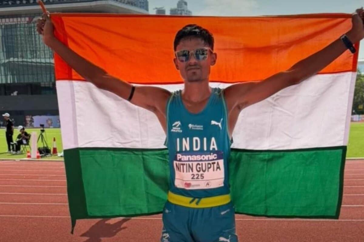History At U20 Asian Athletics Champions! Nitin Gupta Bags Gold In Men ...