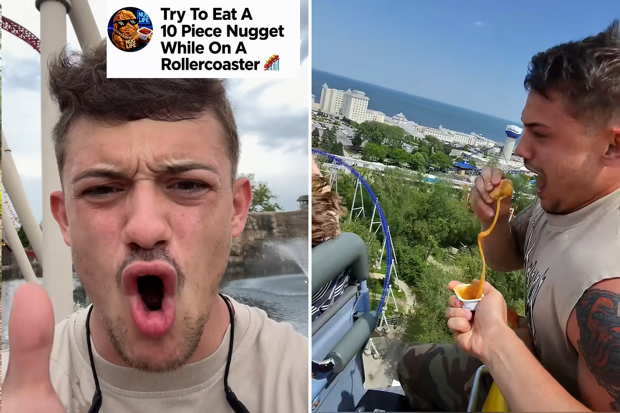 Six Flags bans Cedar Point parkgoer for life after he ate chicken ...