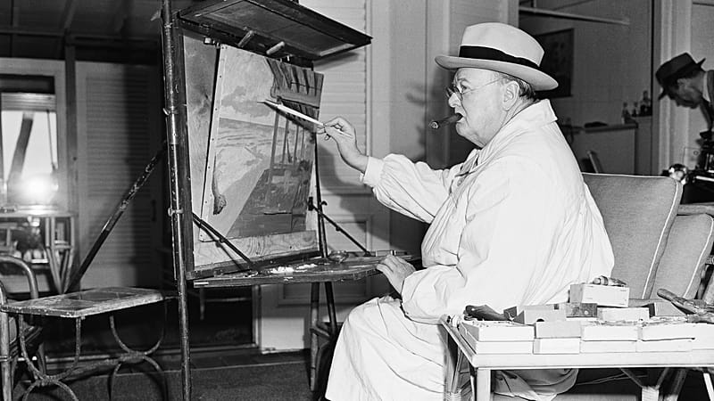 Churchill on canvas: London exhibition for rarely seen paintings by ...