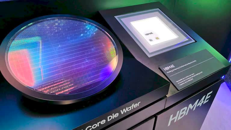 Samsung ships faster HBM4E chip samples to customers; shares jump