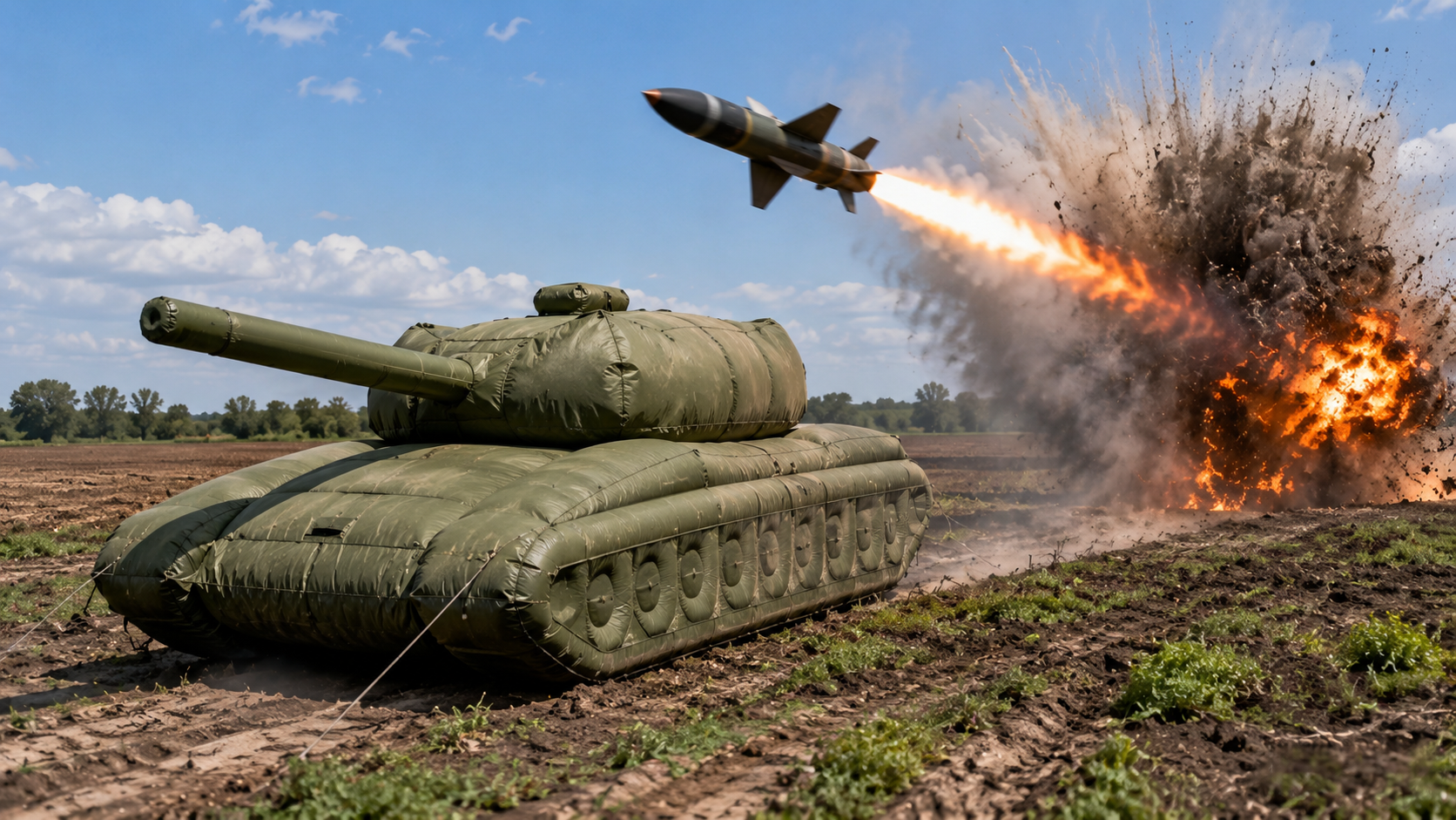 Why Ukraine wants Russia to waste missiles on fake tanks