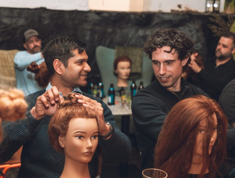 We set up a group that teaches dads how to do their daughters’ hair in ...