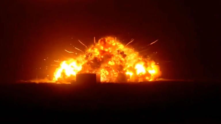 Blue Origin’s 321-foot rocket explodes at launch pad, setback in bid to ...