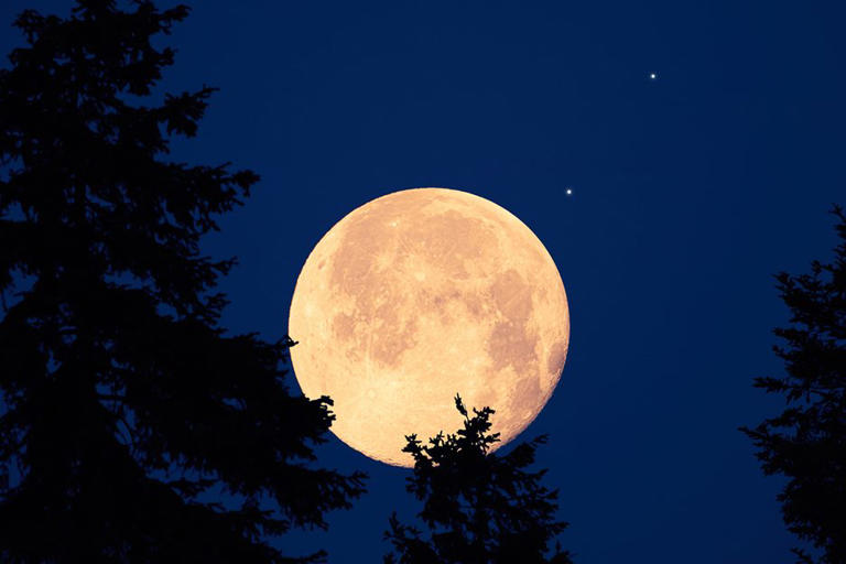 Blue Moon and a 3-planet alignment tonight – don't miss this weekend's ...