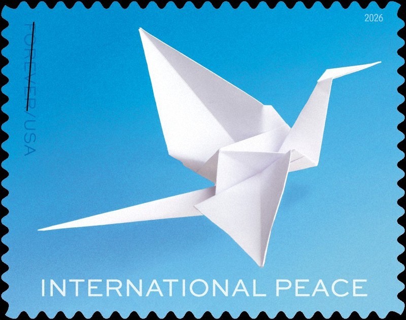 US Postal Service issues stamp featuring origami crane to convey ...