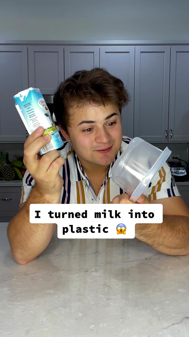 Can you really make plastic from milk? Real experiment test
