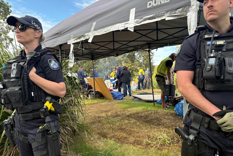 Protesters arrested during Victoria Park stand-off