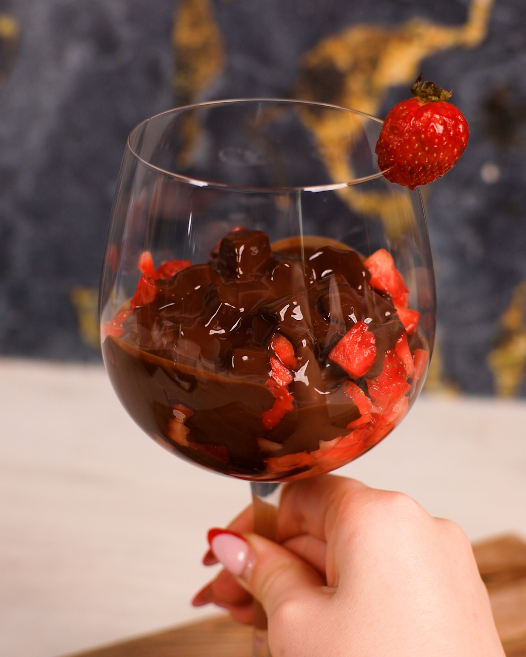 Chocolate strawberry dessert perfection 🍫🍓