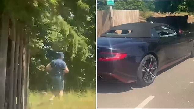 £200,000 Aston Martin smashed up and sprayed with 'cheater' graffiti in ...