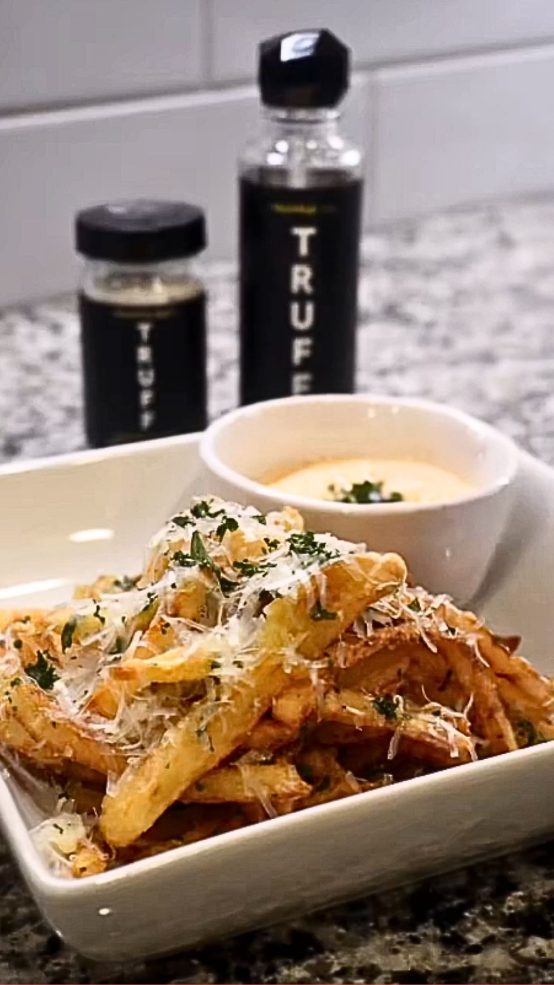 Truffle Parmesan Fries Crispy Gourmet Favorite Snack