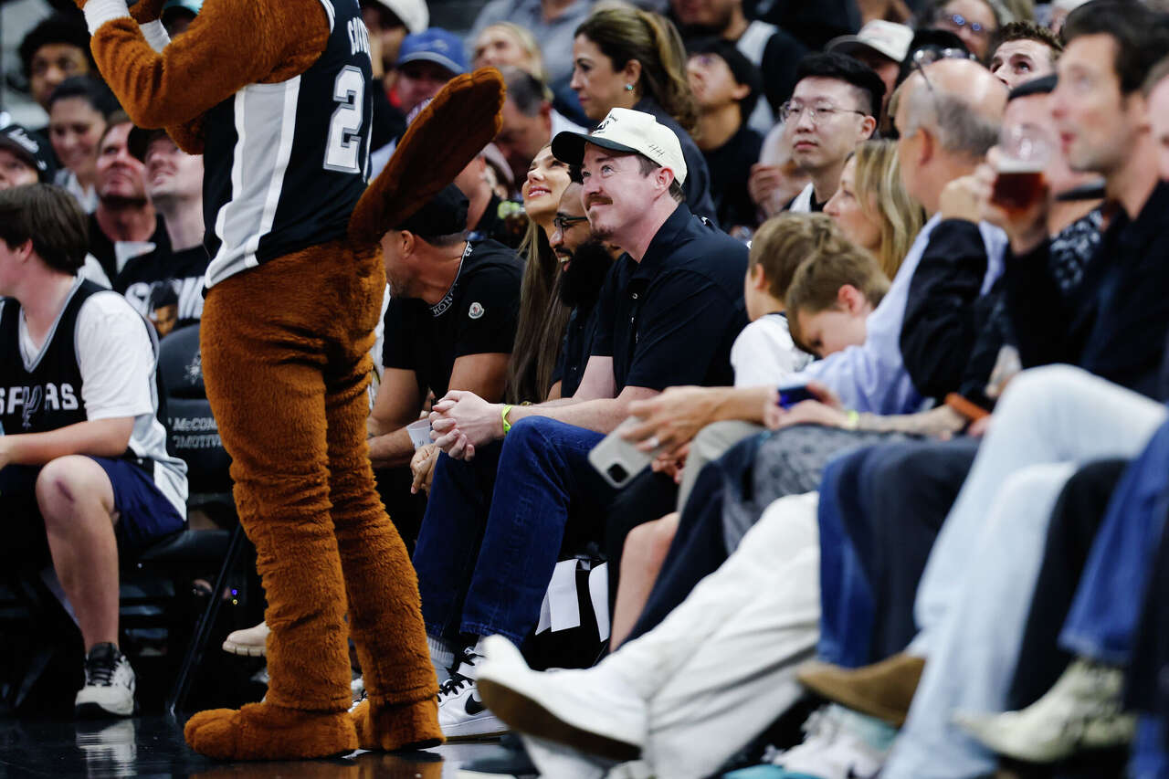 Celebrities spotted courtside at the Spurs Game 6 match against the Thunder
