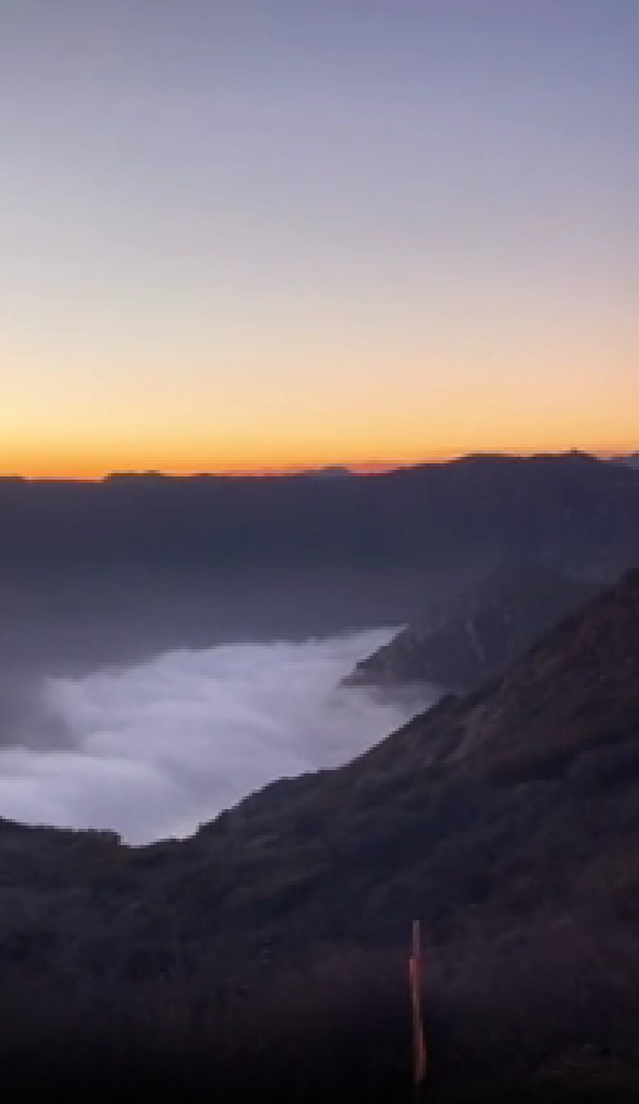 Sunset adventure in SoCal mountains golden hour journey
