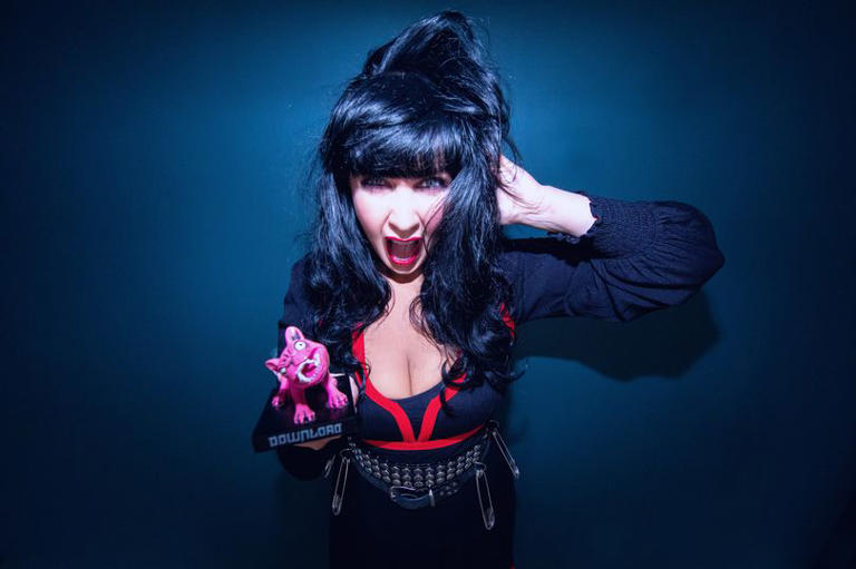 I'm being haunted by a demonic bobblehead doll from Download Festival