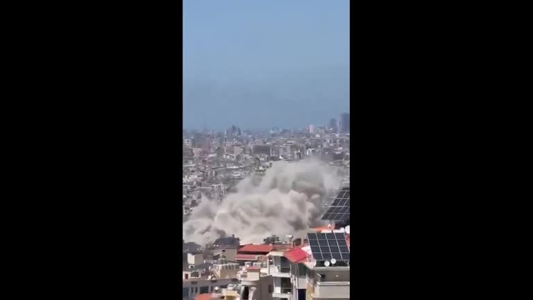 Smoke rises from Beirut outskirts as Israel carries out first strike ...