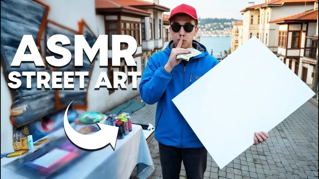 Watch what happens during this relaxing street art session
