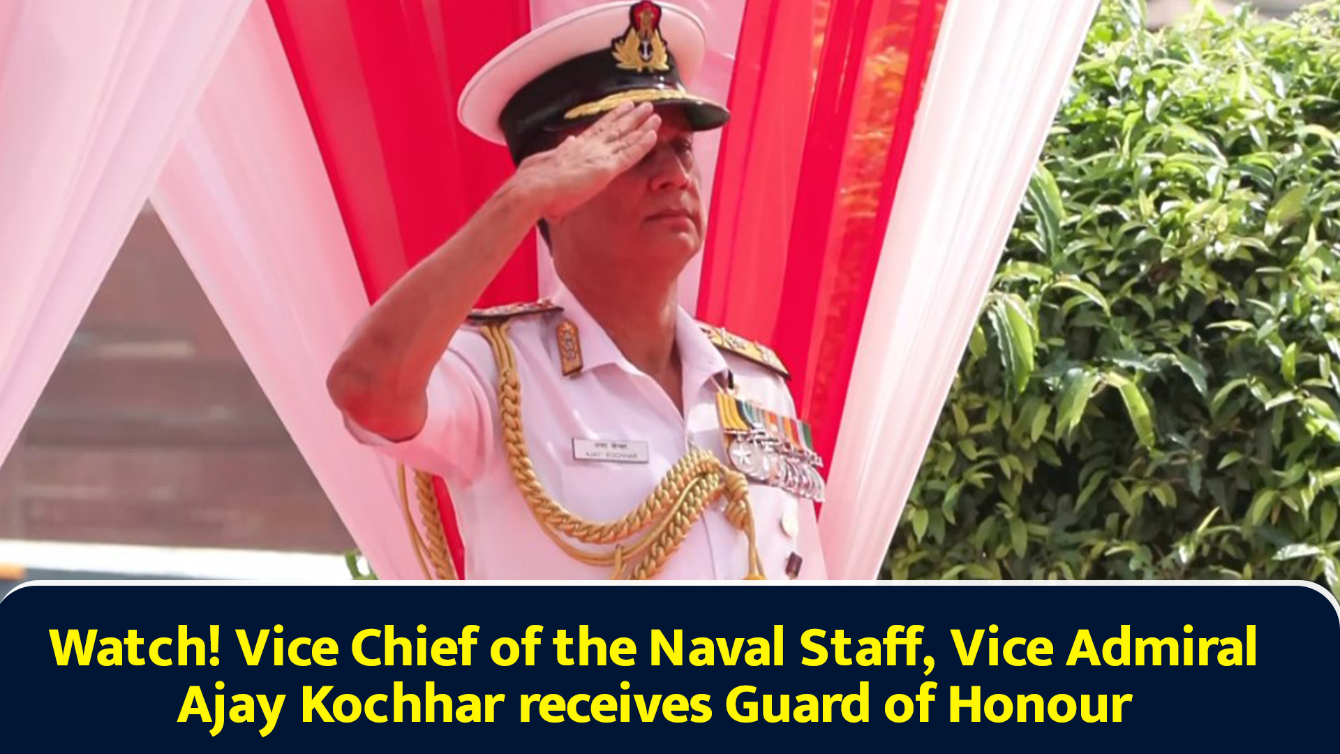 Watch! Vice Chief of the Naval Staff, Vice Admiral Ajay Kochhar ...