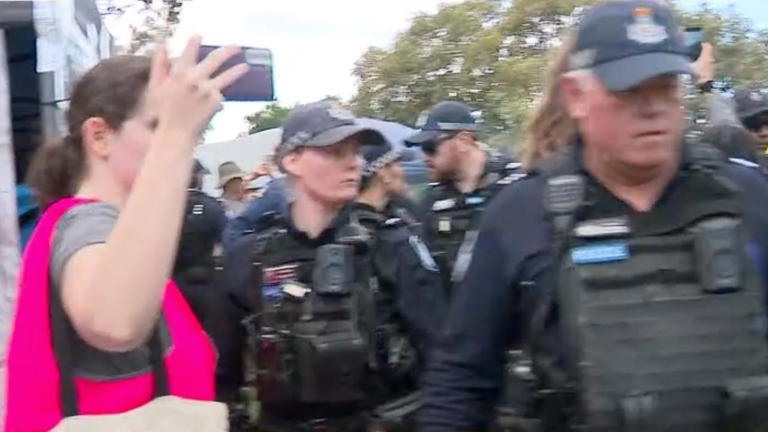 Wild scenes as Olympic protest camp raided