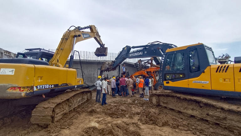 Part of under-construction bridge collapses in UP following storm, six ...