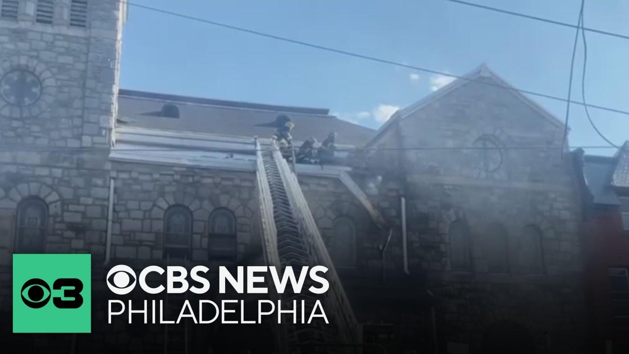 Crews battle fire at North Philadelphia church