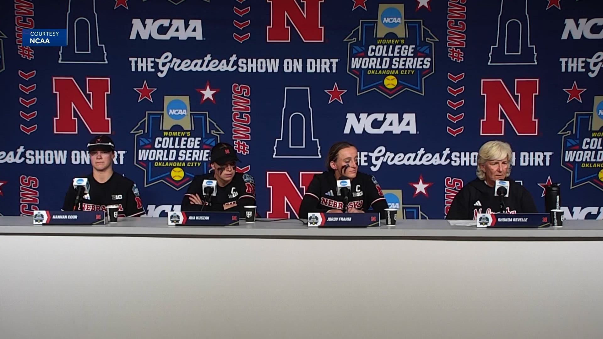 Coach Rhonda Revelle applauds Nebraska's effort in their win against ...
