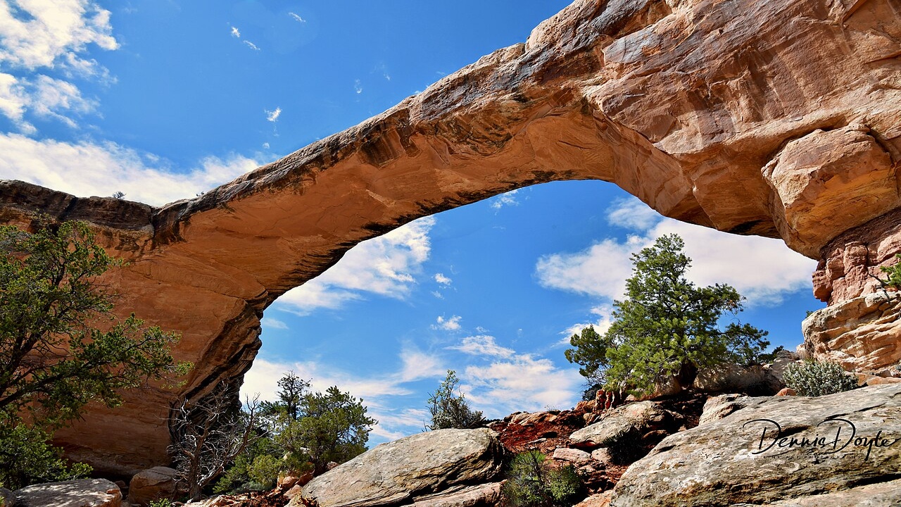 Nowhere else on Earth do three giant stone bridges stand this close ...