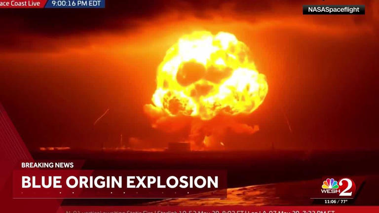 Blue Origin rocket explosion rocks Florida's Space Coast