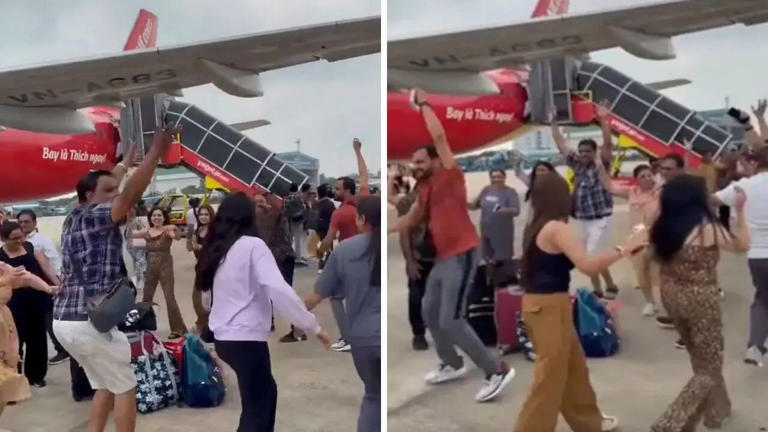 The viral garba video from a Vietnam airport tarmac has reignited a ...