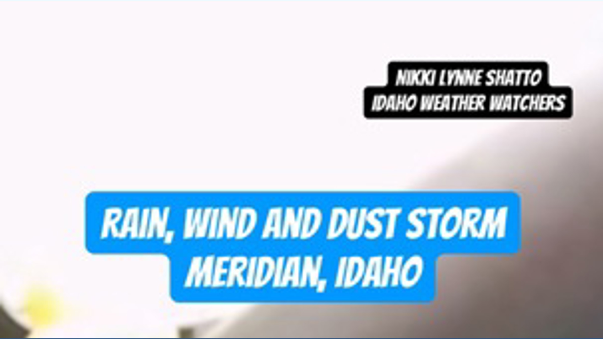 Dust storm in Meridian
