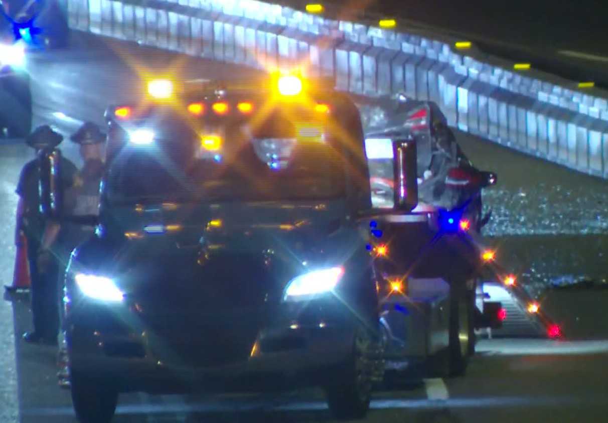 Mass. State Police trooper working detail on I-93 struck; driver cited