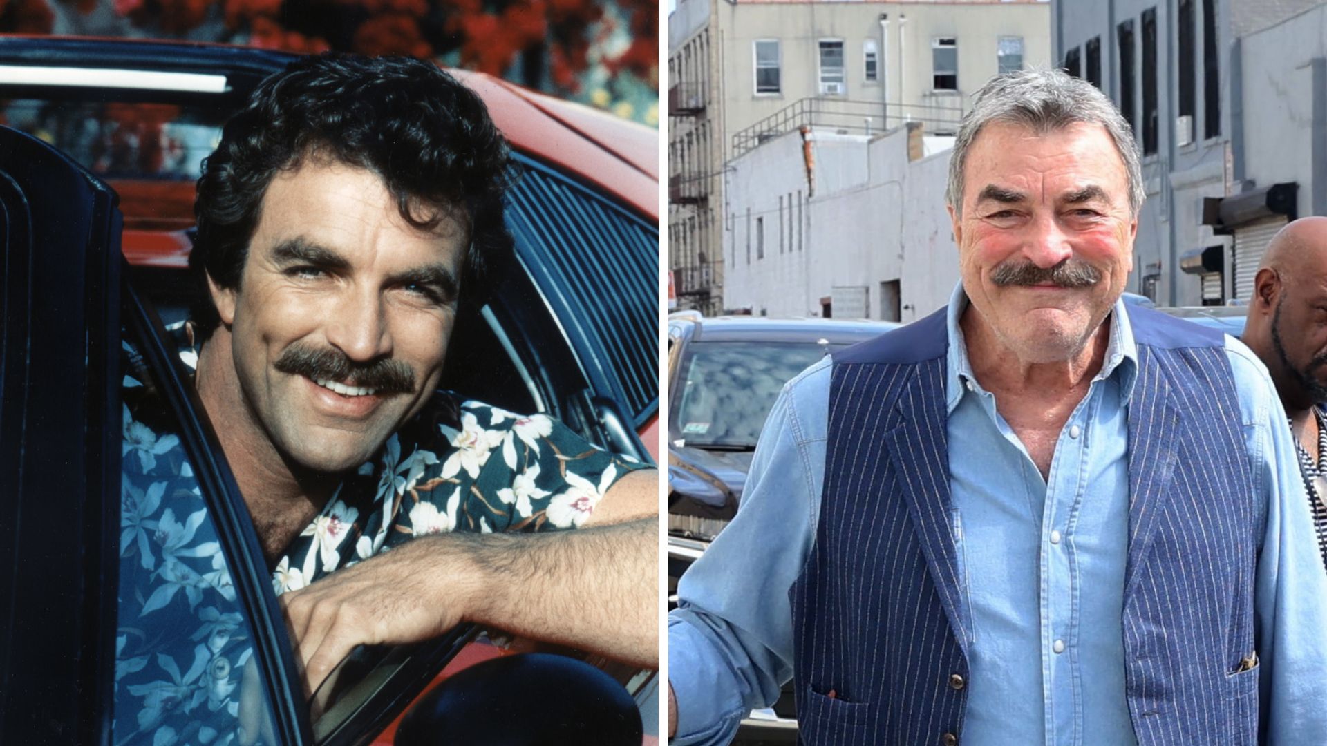 What does Tom Selleck look like without his mustache?