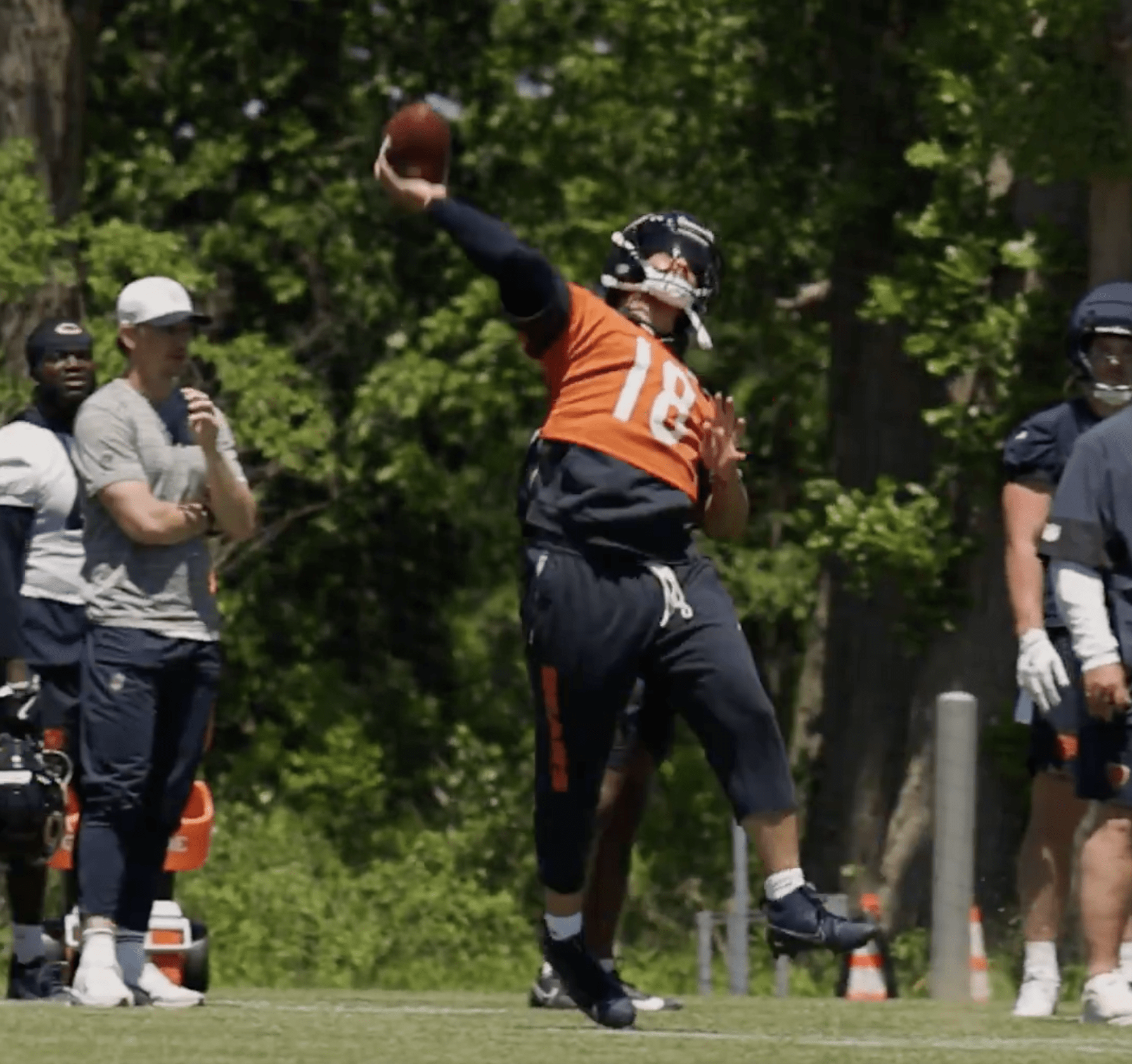 How far did Caleb Williams throw it? (Wrong answers only)