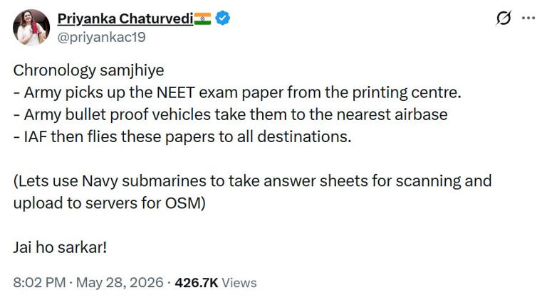 Why Air Force may be roped in for transport of NEET question papers