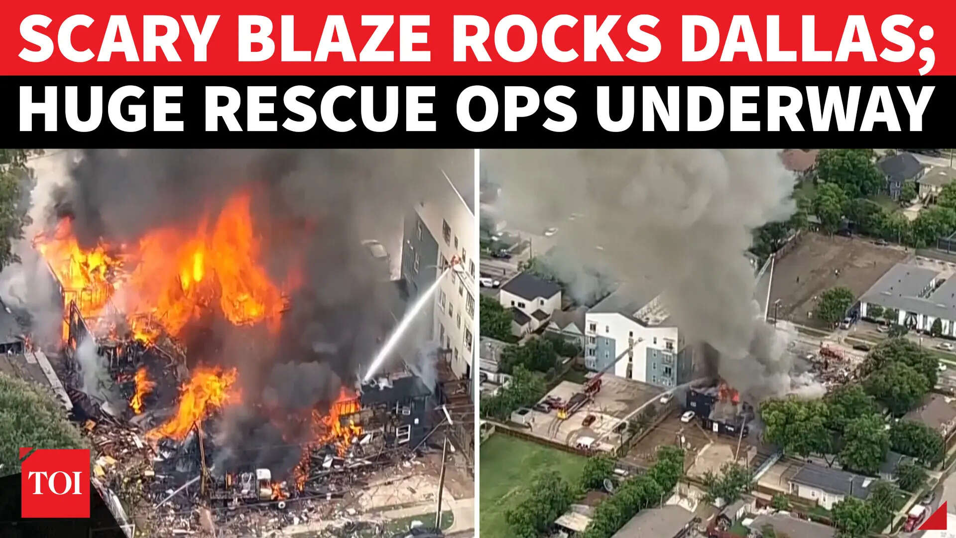 Apocalyptic Scenes In Dallas As Massive Blaze Erupts & Causes Multiple ...