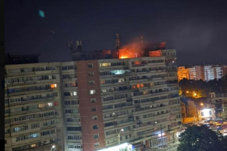 Russian drone strikes apartment building in NATO territory