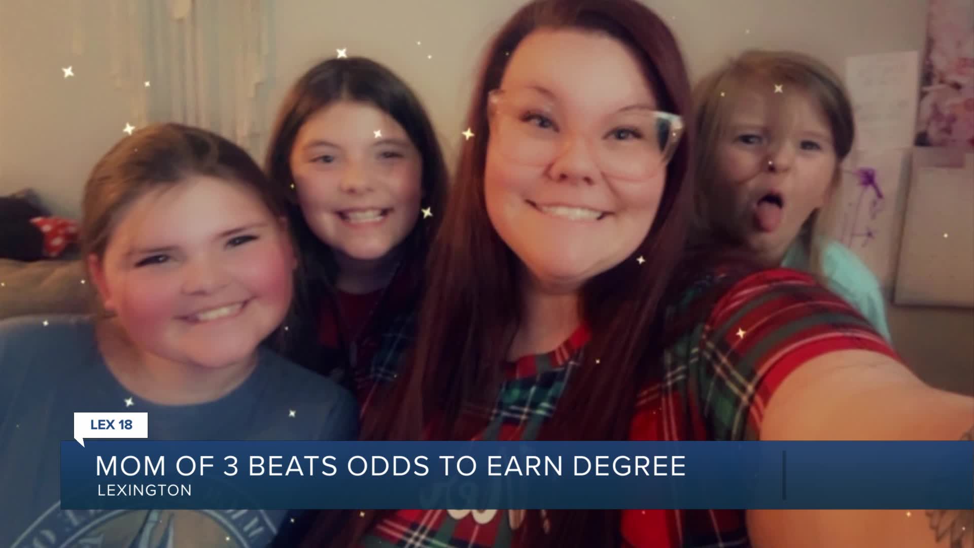 Mom of three beats odds to earn degree