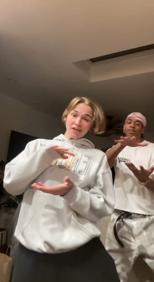 Look who it is: dancing girl late to the trend coconut remix