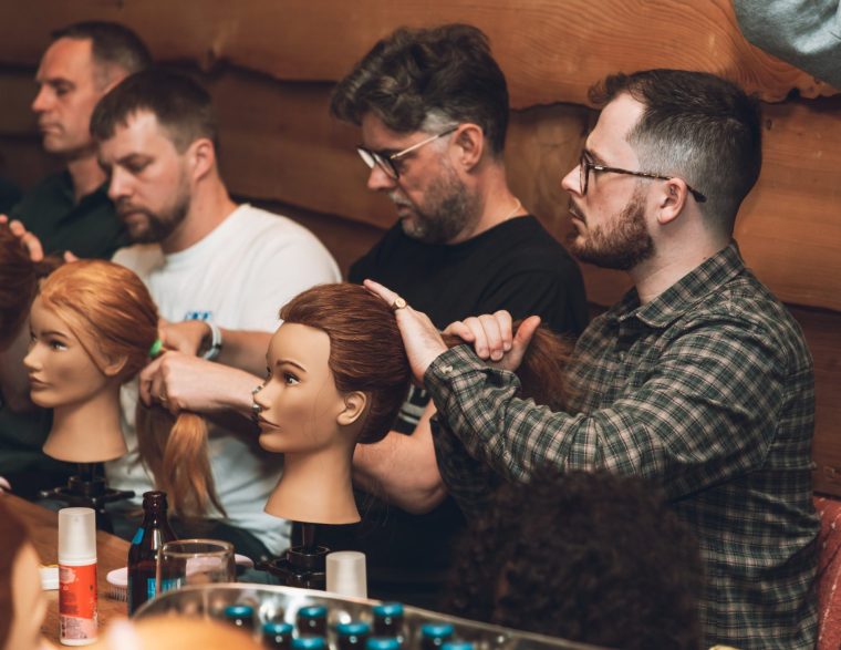 We set up a group that teaches dads how to do their daughters’ hair in ...