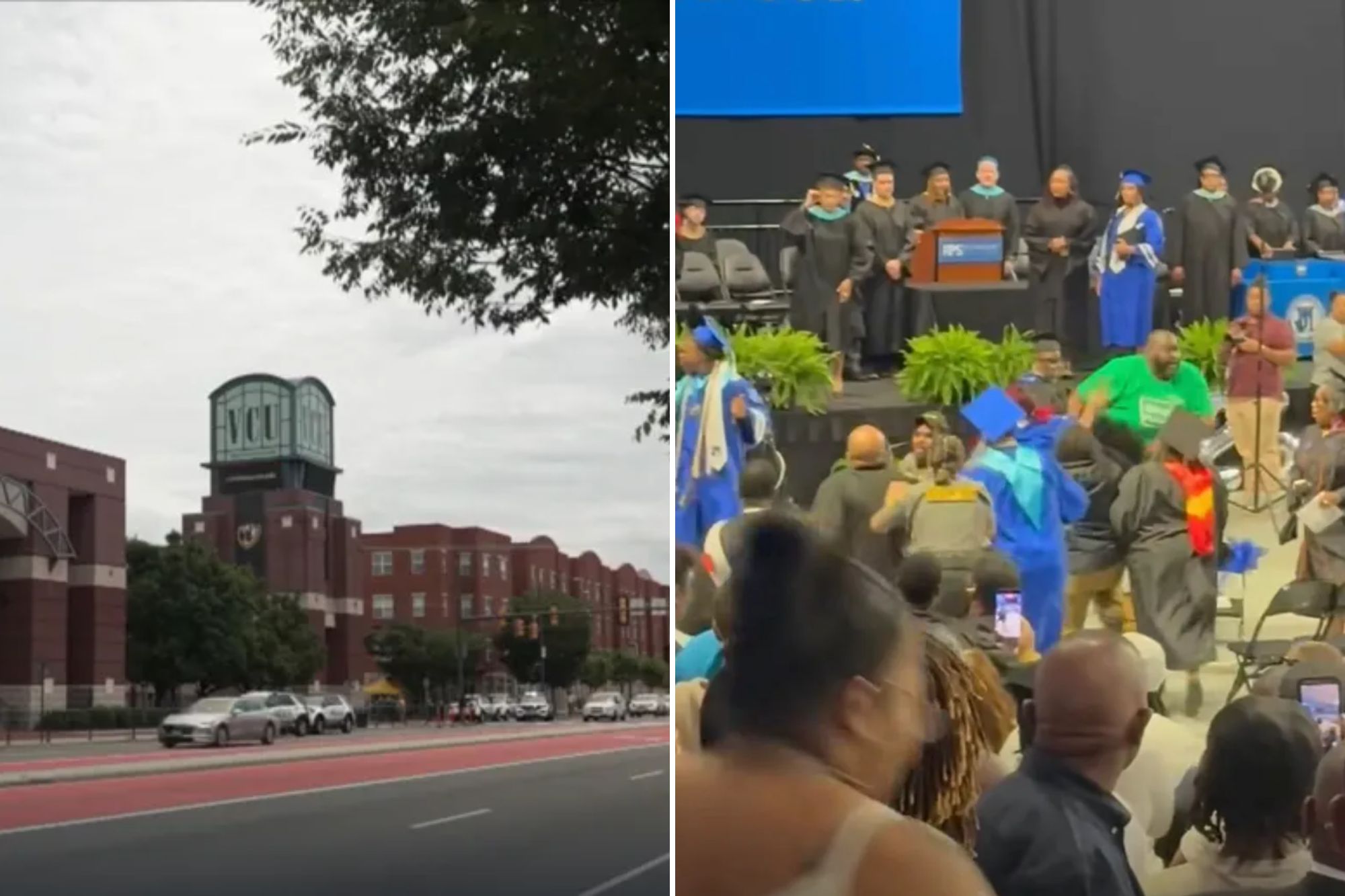 Brawl erupts at Virginia high school graduation as spectator attacks ...